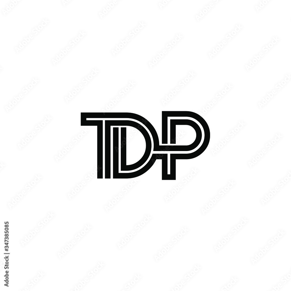 tdp letter original monogram logo design Stock Vector | Adobe Stock