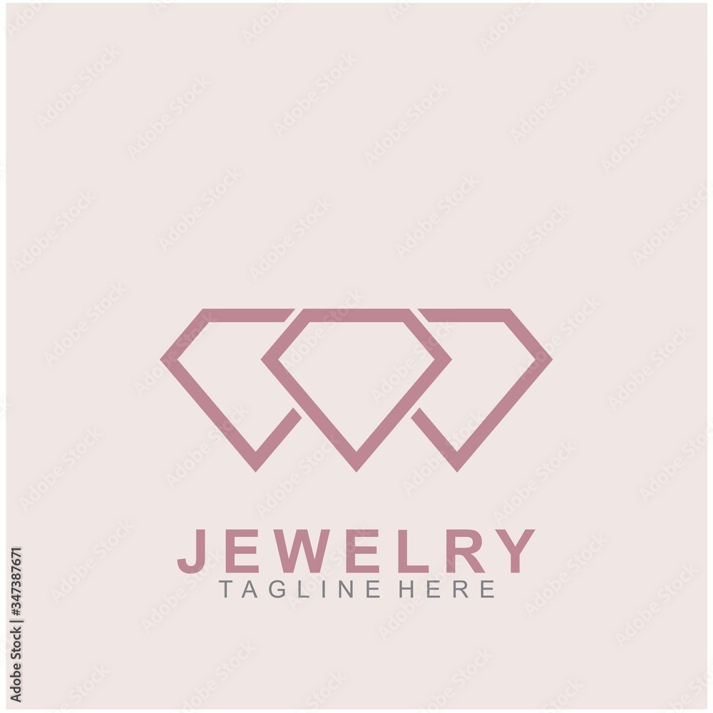 Jewelry logo abstract design Stock Vector | Adobe Stock