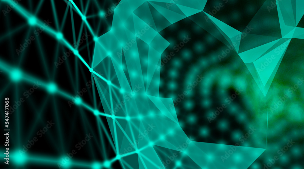 Abstract geometry surfaces, lines and points background, Used as ...