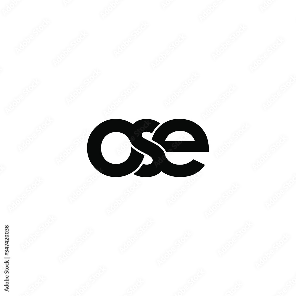 ose letter original monogram logo design Stock Vector | Adobe Stock