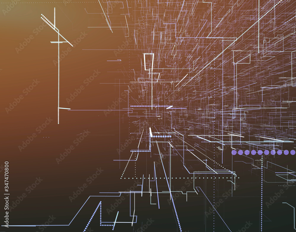 Abstract geometry surfaces, lines and points background, Used as ...