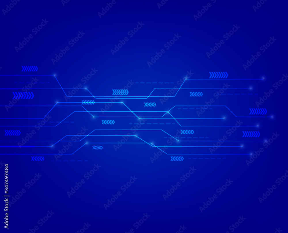 high tech background, abstract technology background, Blue color ...