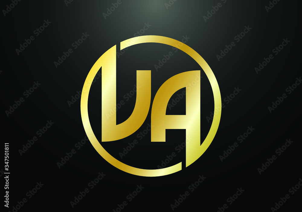 Initial Monogram Letter V A Logo Design Vector Template. Graphic ...