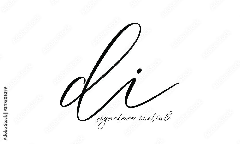 Initial DI or ID Letter Logo With Creative Modern Business Typography ...