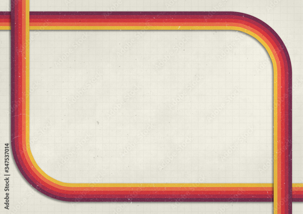 A retro 1970's or 1980's graphic background design for use as a product ...
