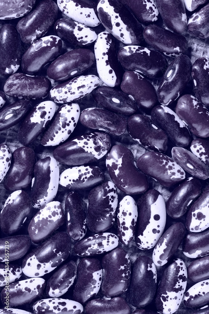 Bright beans close-up. Background of products. Background texture of ...