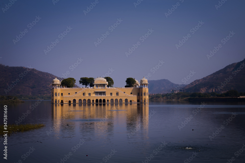 Water Palace (Jal Mahal) in Man Sagar Lake. Jaipur, Rajasthan, India ...