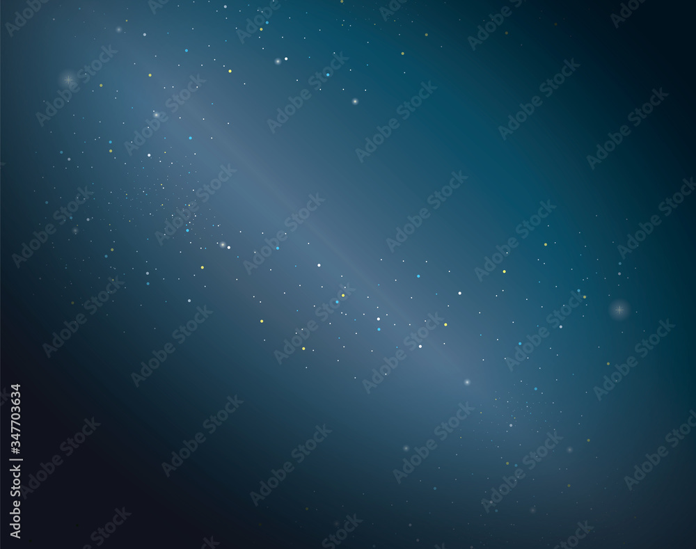 Space background with bright star clusters. Stock Vector | Adobe Stock