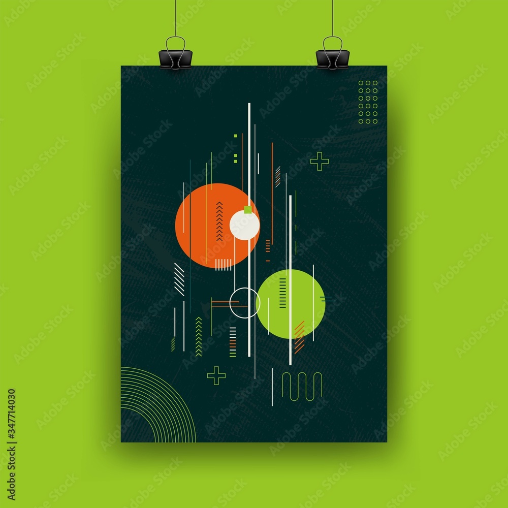 Modern minimalism flyer design. Minimal poster layout and flyer ...