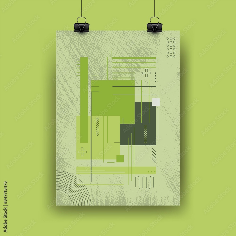 Light green poster flyer pamphlet brochure cover design layout with ...