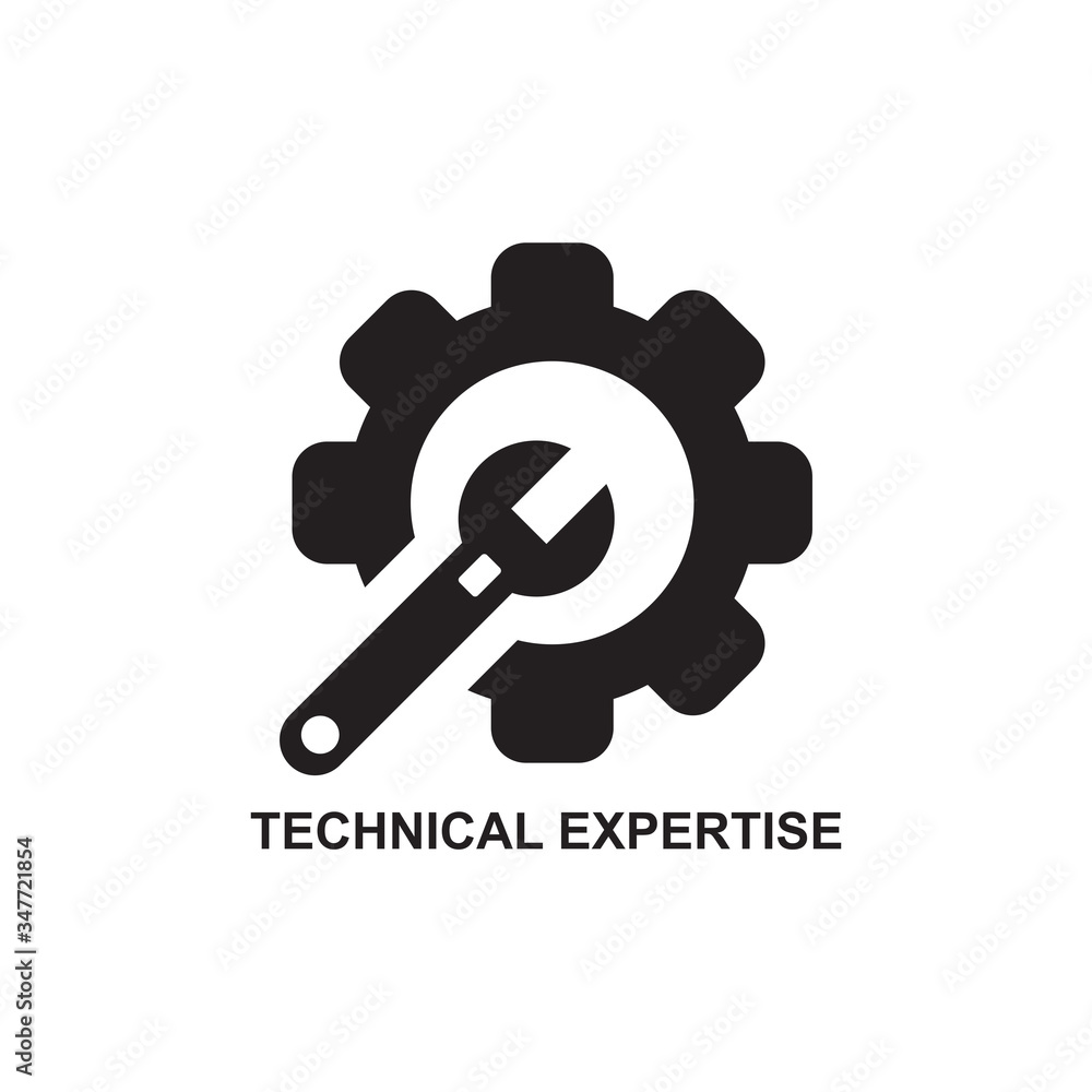 TECHNICAL EXPERTISE ICON , DEVELOPMENT SETTING ICON Stock Vector ...