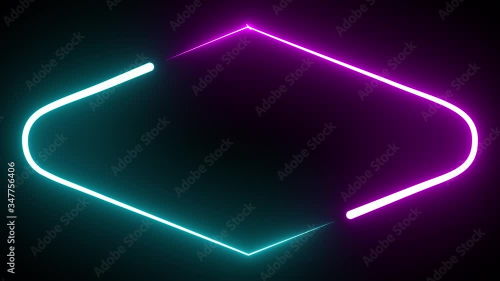 Video Stock Neon Multicolored lines Background Looped Animation POPULAR ...