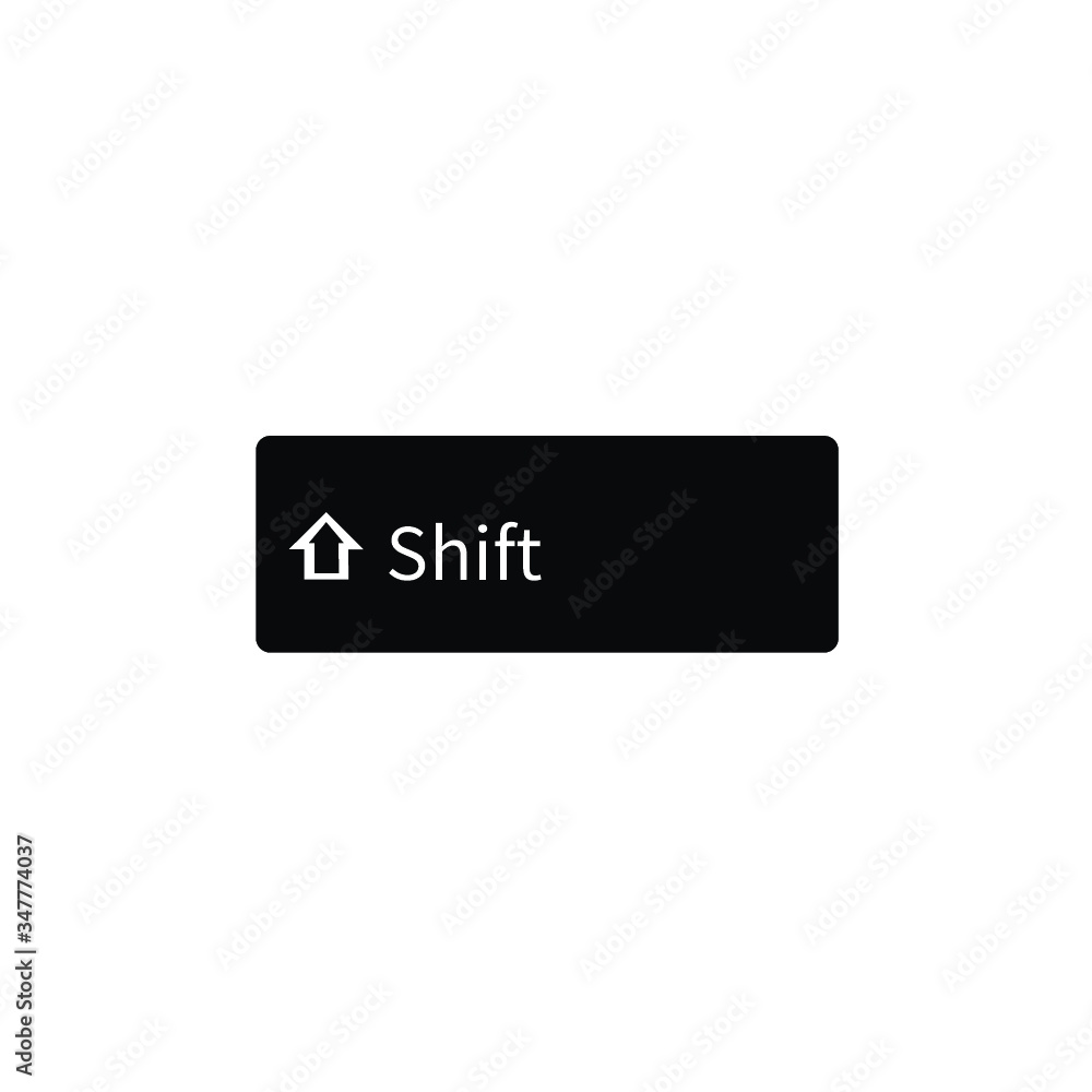 keyboard shortcut icon - Shift Key flat style Stock Vector | Adobe Stock
