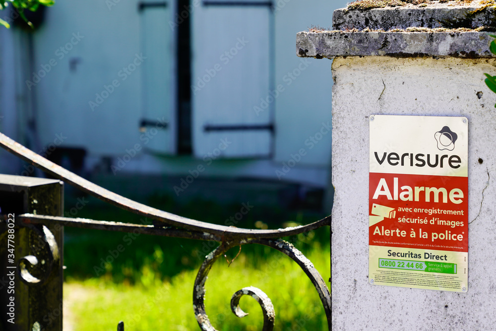 Verisure logo sign home alarm triggers in private homes and small ...