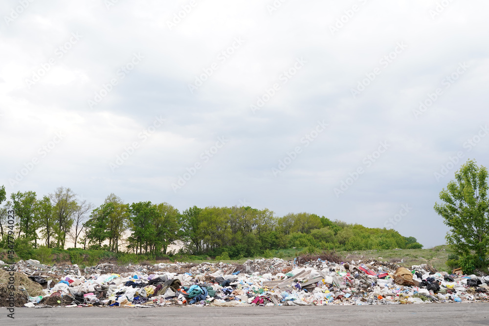 Garbage pollution from small towns Incinerated and disposed of ...