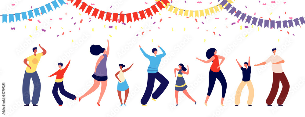Group Dance Vector