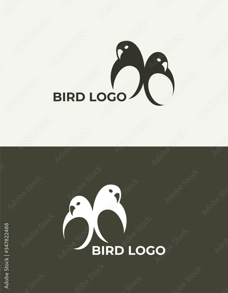 Bird Logo Design, a very simple and modern bird logo. Vector ...