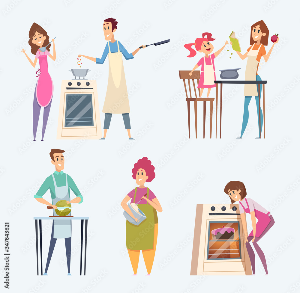 Someone Cooking Cartoon