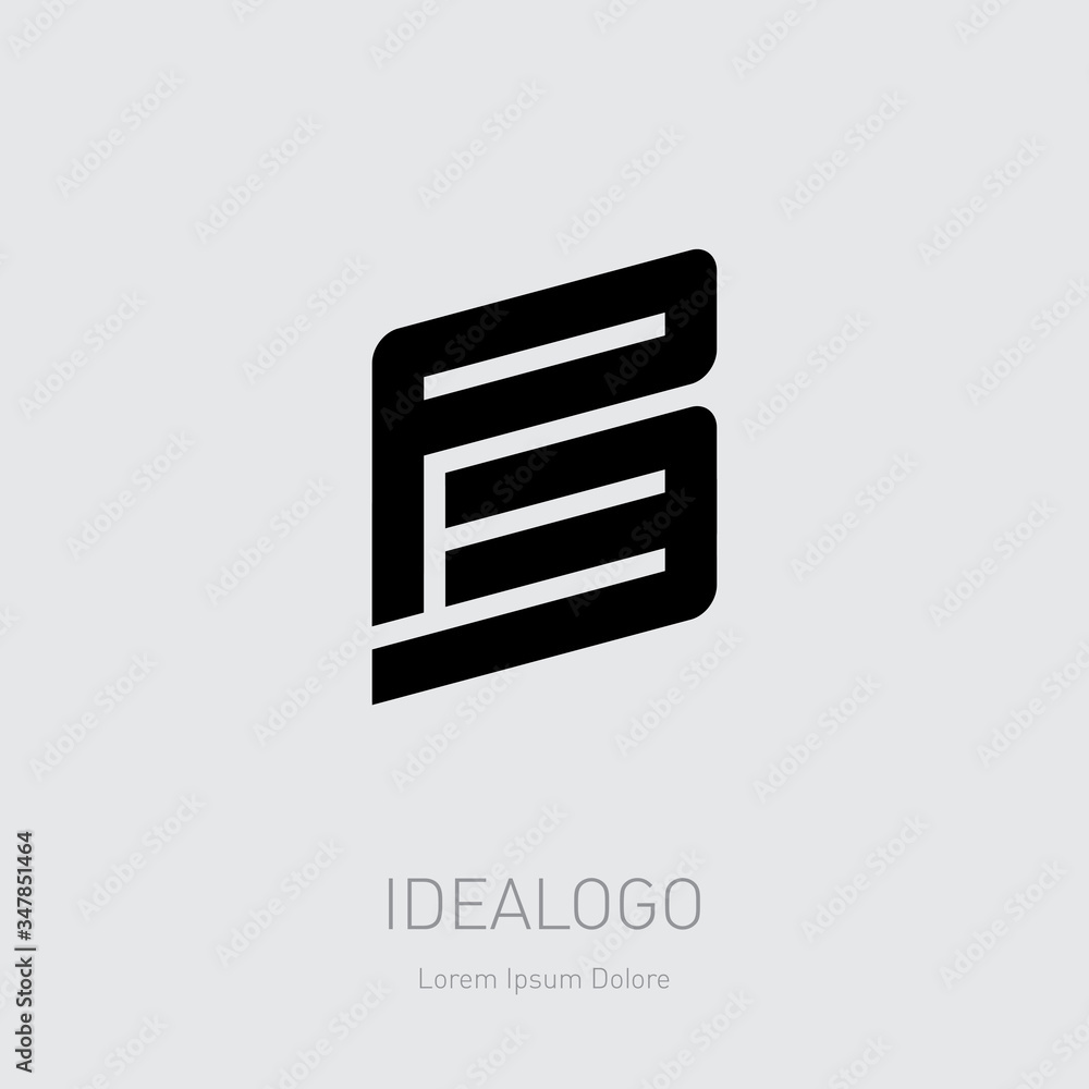 P and number 3 - logo. P3 - Vector logotype. Design element or icon ...