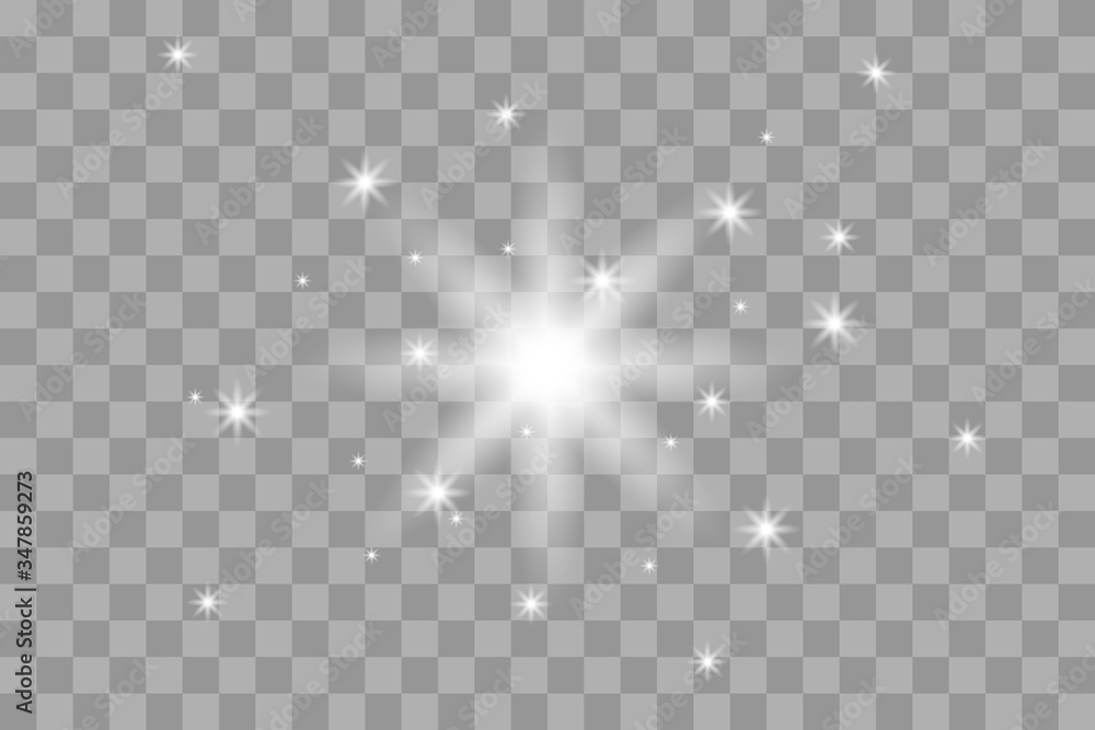 Vetor de Vector png glowing light effect. Shine, glare, flare, flash ...