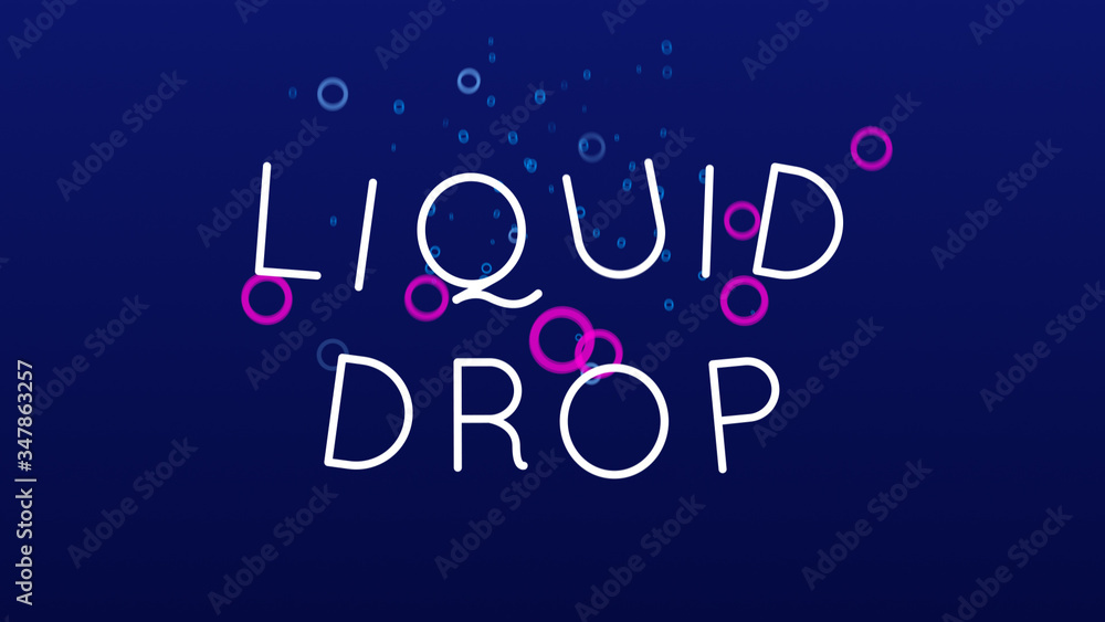 Liquid Drop Graphical Title Stock Template | Adobe Stock