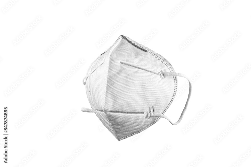 Covid N95 Mask On White Background Stock Photo | Adobe Stock
