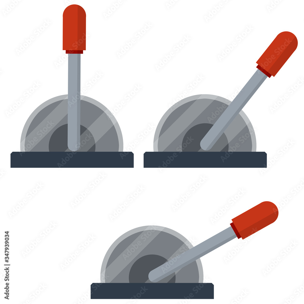 Lever to increase the speed of the mechanism. The control of the car ...