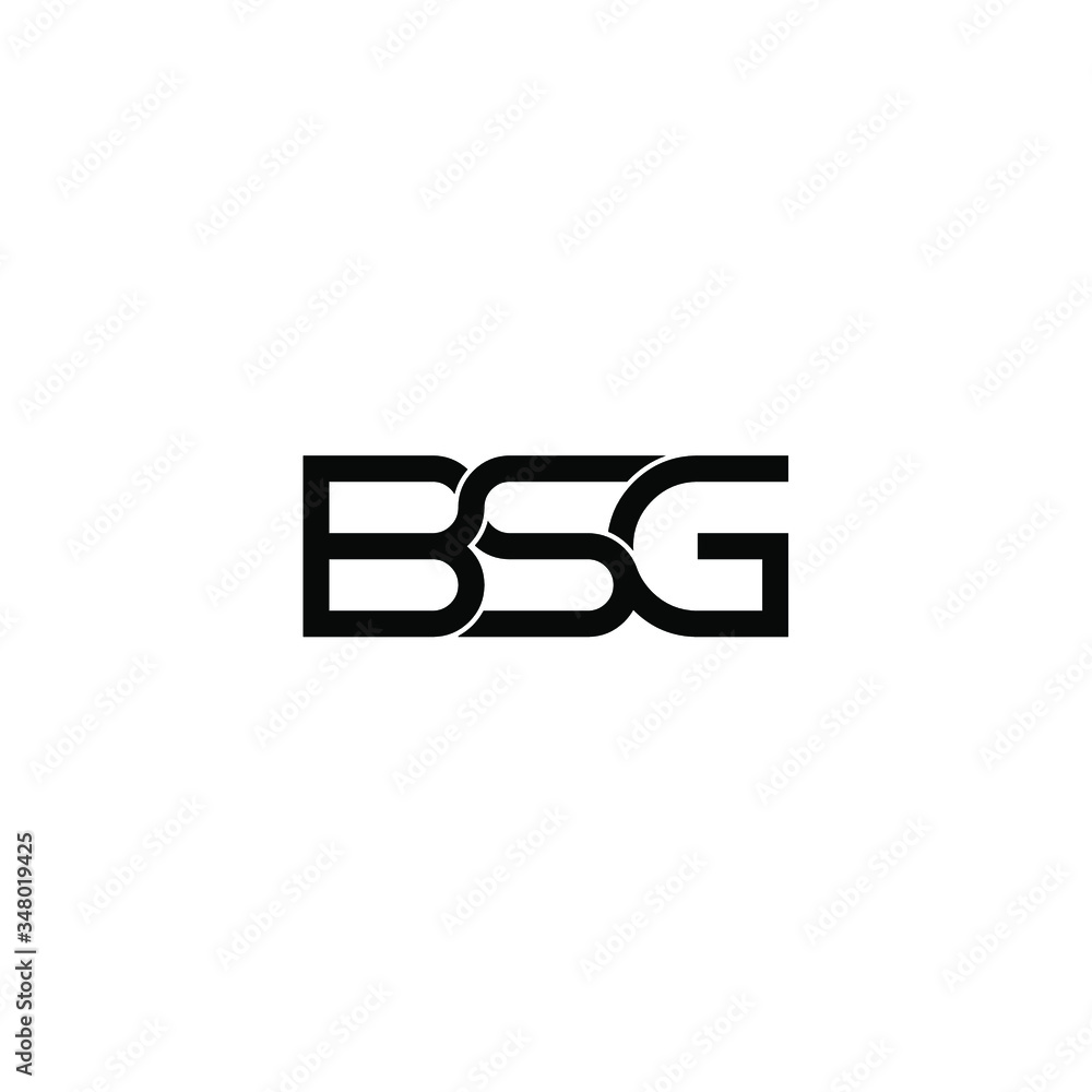 bsg letter original monogram logo design Stock Vector | Adobe Stock