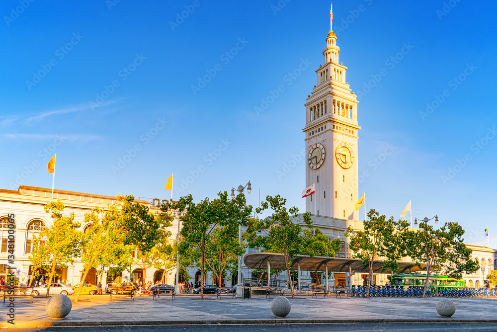 Maritime Station. Ocean Quay in the north of San Francisco. Stock Photo ...