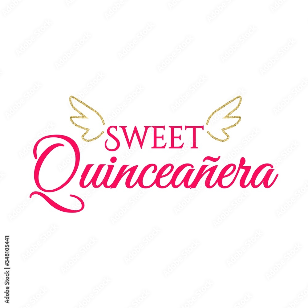 Quinceañera Birthday Party for Girl 15 years vector banner Stock Vector ...
