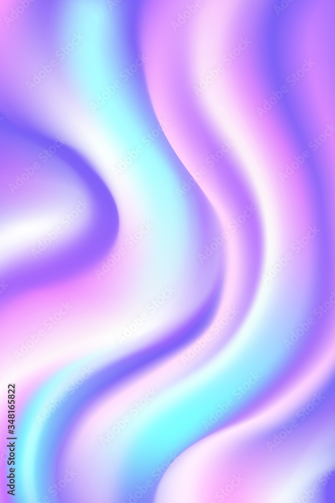 Abstract modern liquid violet background. Soft light spectral colors ...