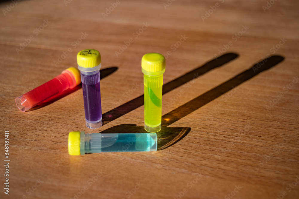DNA and RNA tubes with oligonucleotides for clinical diagnosis Stock ...