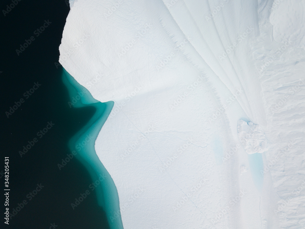 Arctic icebergs from above, captured by drone Stock Photo | Adobe Stock
