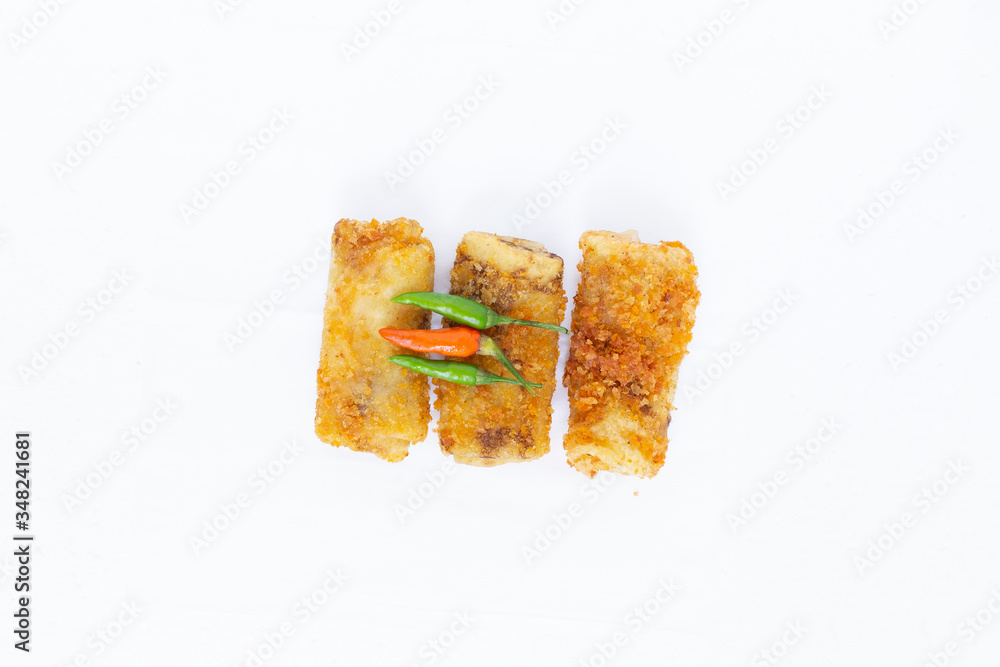Fried Risoles or Risol Mayo is a typical Indonesian traditional street ...