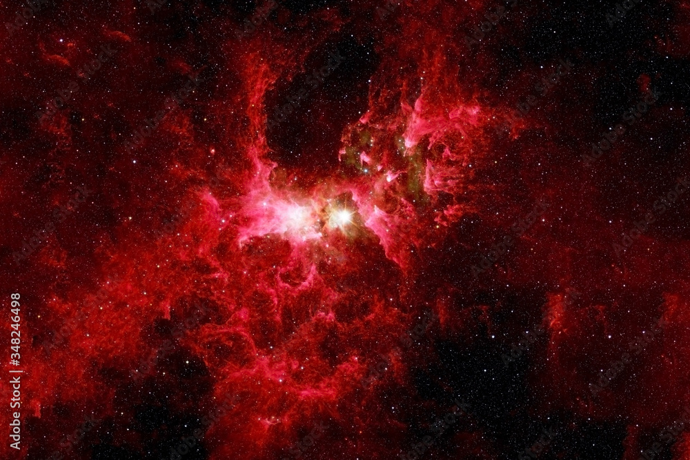 Red Galaxy Nebula Wallpaper Hd 1080p