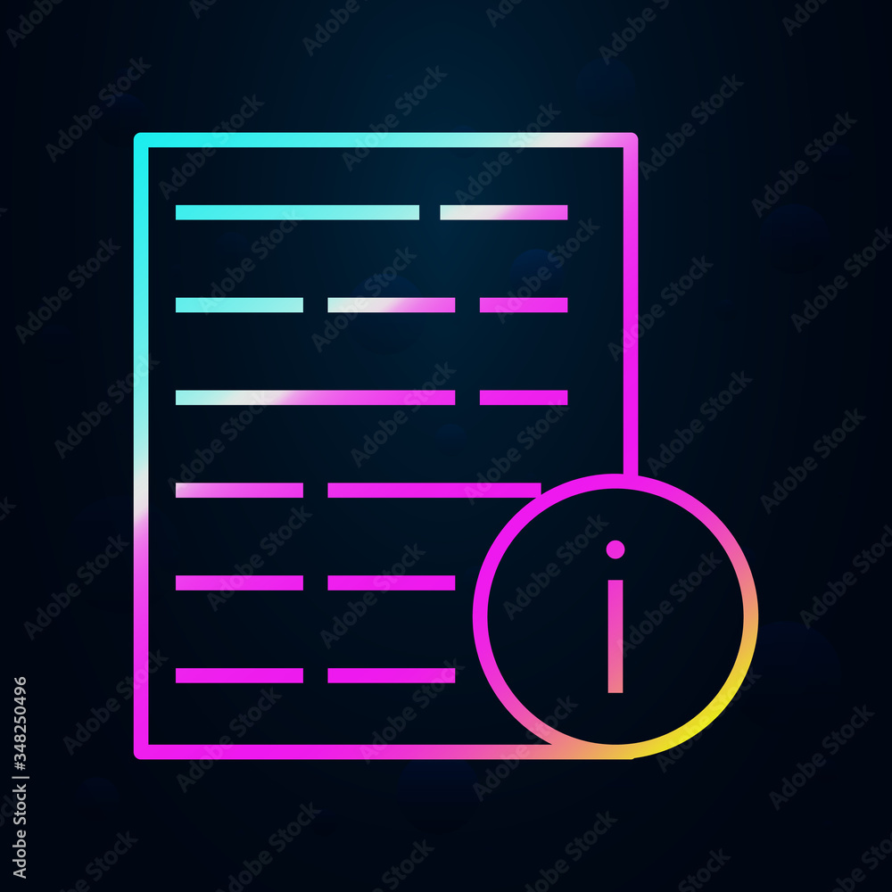 Letter, info, mall nolan icon. Simple thin line, outline vector of mall icons for ui and ux ...