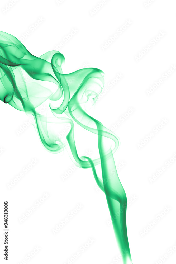 Kolorowy dym z kadzidła. Stock Illustration | Adobe Stock