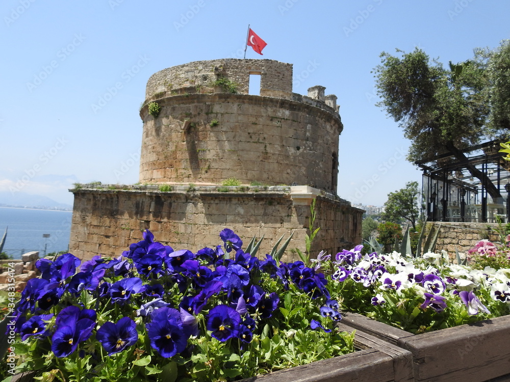architecture, lighthouse, tower, castle, building, sky, blue, old ...