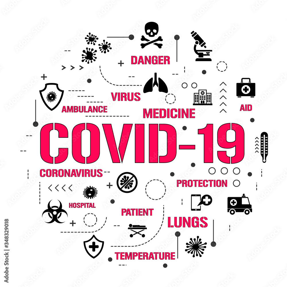 Covid-19 infographic scheme. Household tips vector template ...