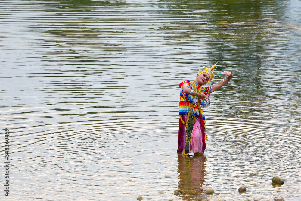 The actors are dancing Manohra in the stream. Manohra dance is an ...