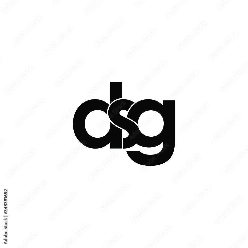 dsg letter original monogram logo design Stock Vector | Adobe Stock