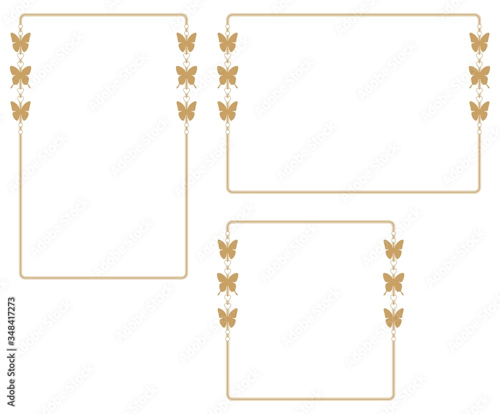 Decorative frame.A frame that gave a change in size to the same design ...