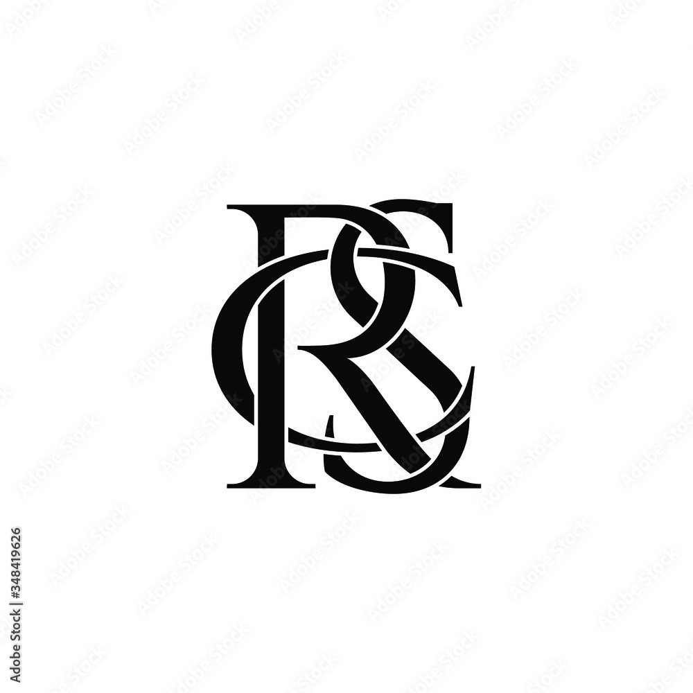 rsc letter original monogram logo design Stock Vector | Adobe Stock