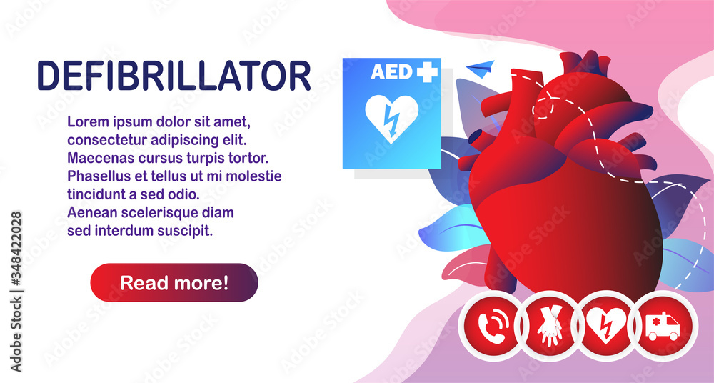 Resuscitation, emergency rescue team concept flat vector. Resuscitation ambulance, first aid ...