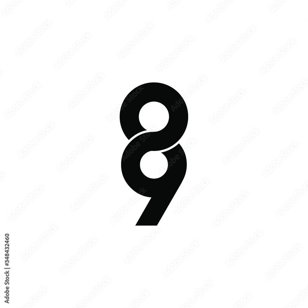 89 letter original monogram logo design Stock Vector | Adobe Stock