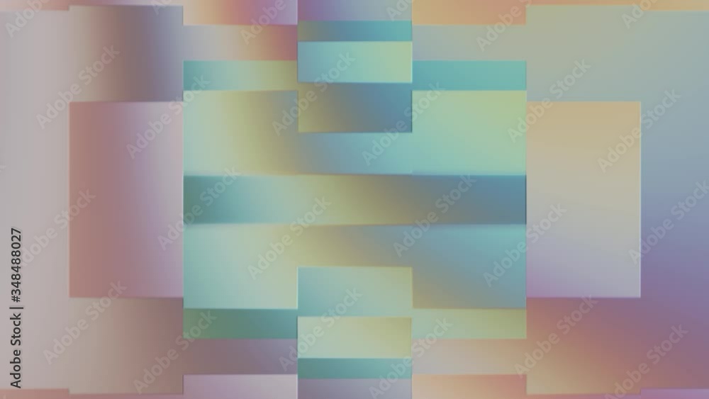 Vidéo Stock Color Gradient Mosaic Rainbow Effect Loop. Computer ...