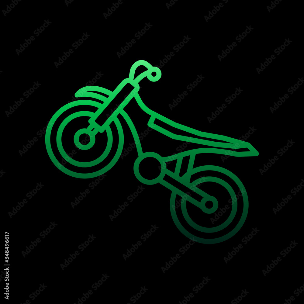 motocross nolan icon. Simple thin line, outline vector of motor sports ...