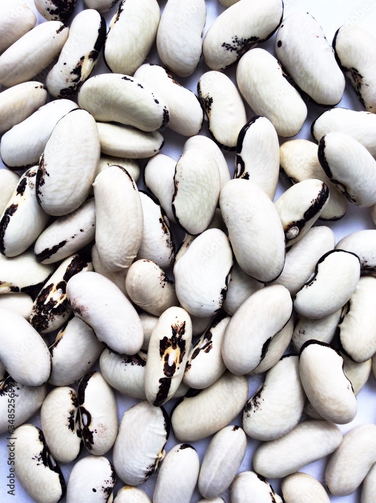 Beans of bean ( beans ). Background of many grains of dried beans ...
