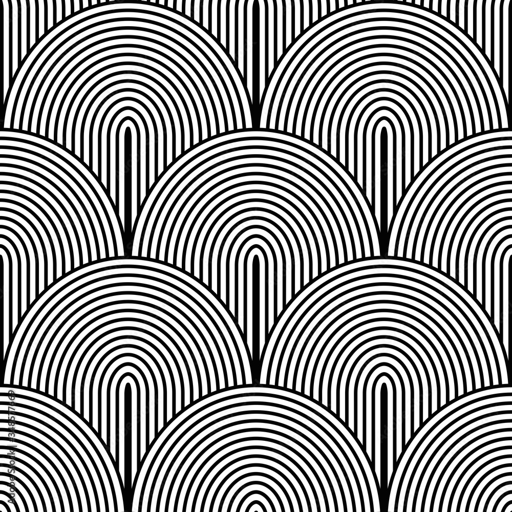 Art Deco Pattern Black And White