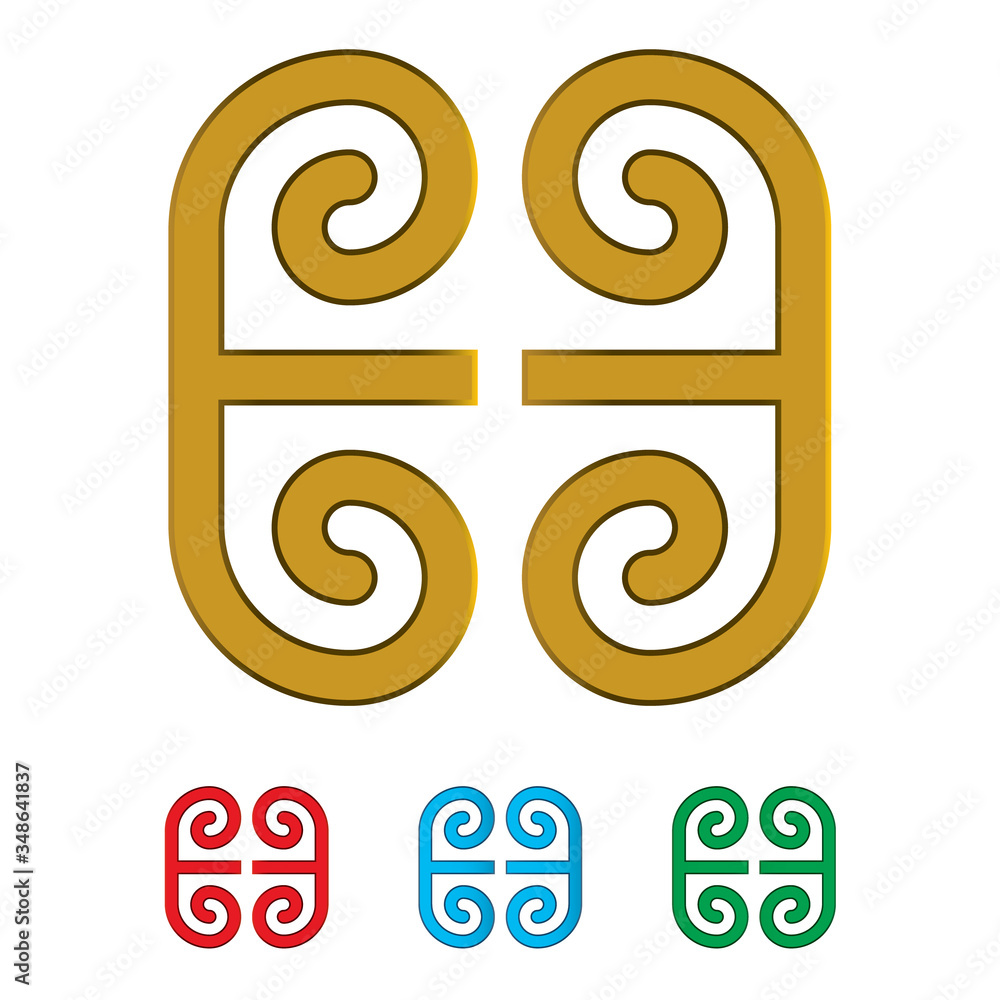 Minimal logo design, golden shapes, and abstract symbols, design ...